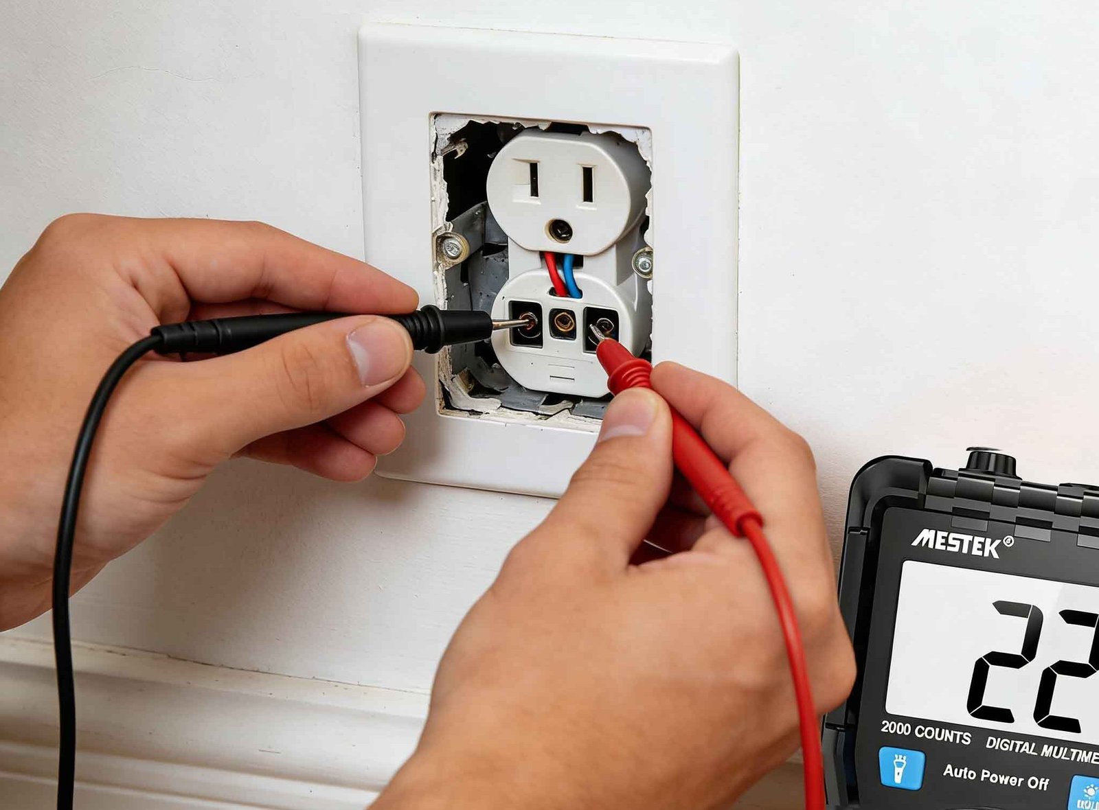 How to Use a Multimeter to Check a Faulty Socket - MESTEK